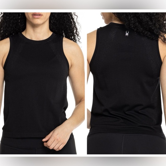 Spyder | Tops | Nwt Spider Active Seamless Mesh Trimmed Removable Pad ...